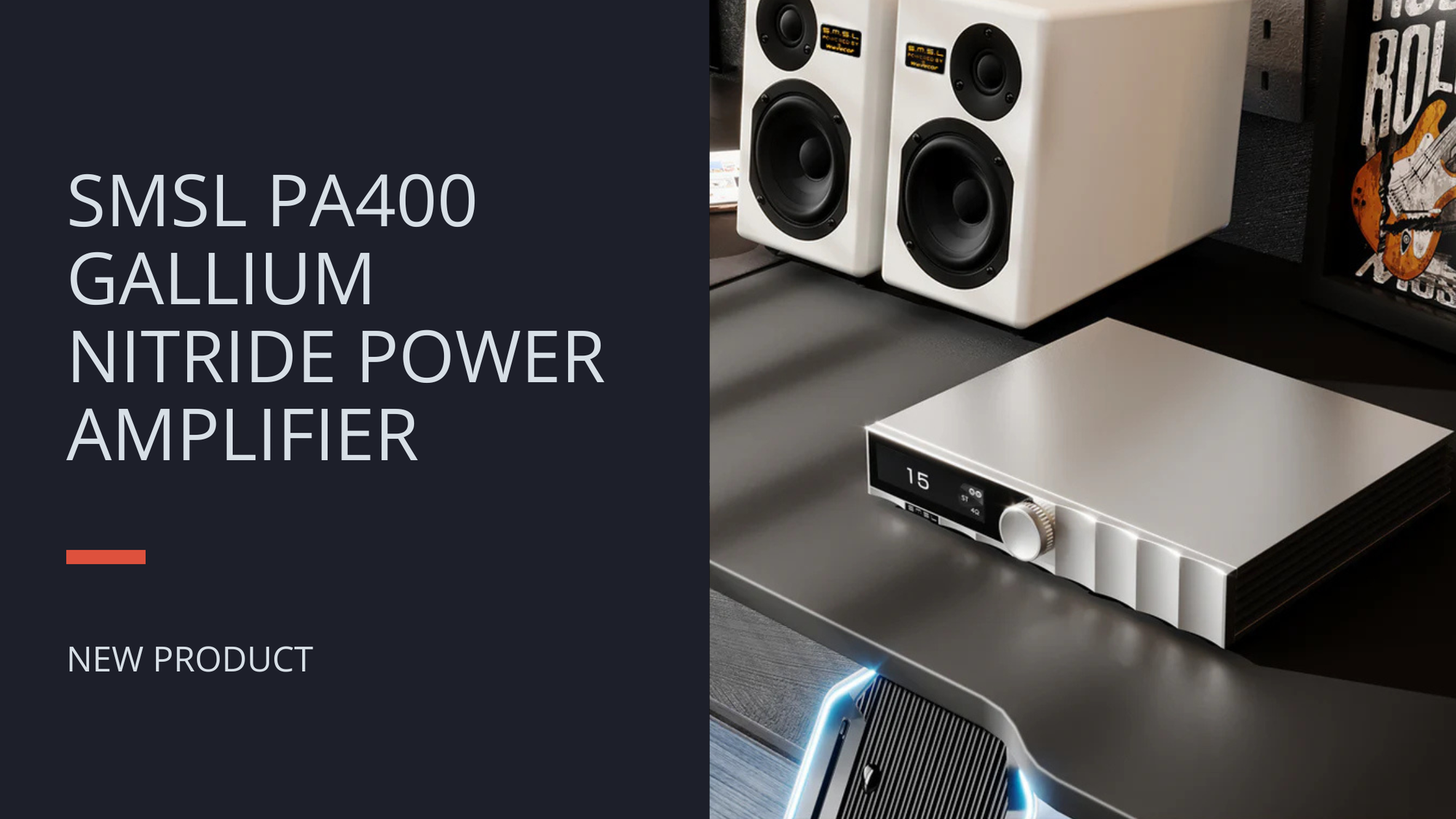 New from SMSL: PA400 Gallium Nitride Power Amplifier