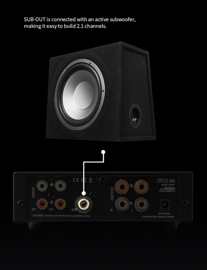Le Audio Cattle Pro Class D Power Amplifier