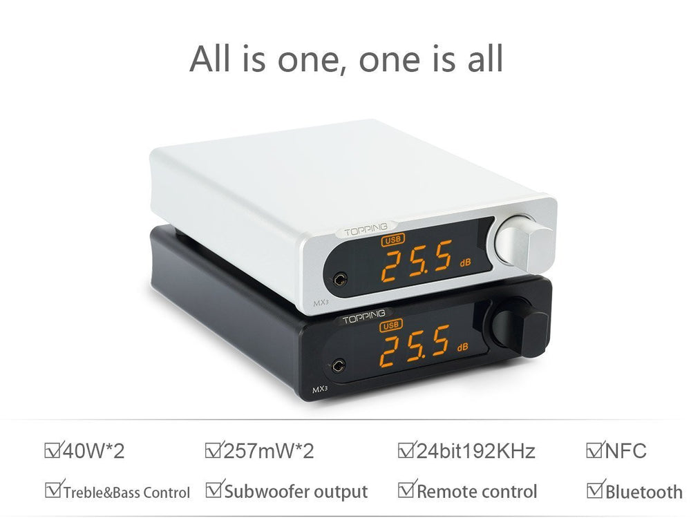 TOPPING MX3 Built-in Bluetooth Receiver DAC Headphone Amp Digital Ampl